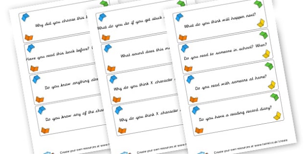 Key Stage One Reading Questions