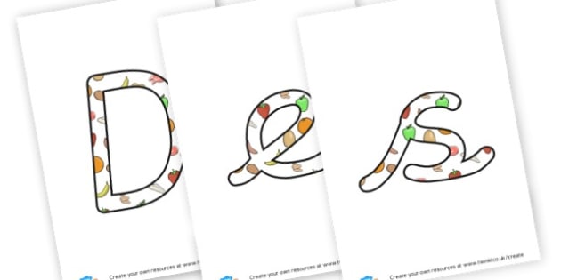 Design Technology Lettering