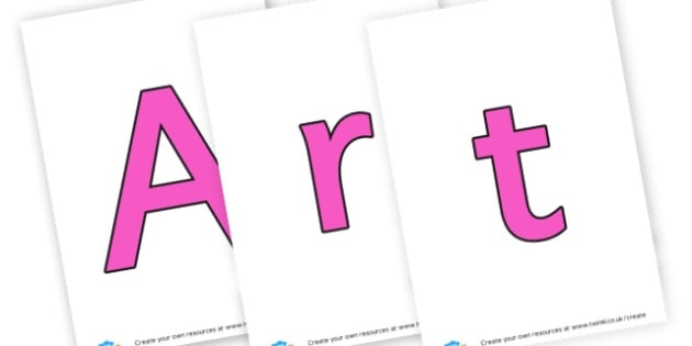 Art Lettering (teacher made)