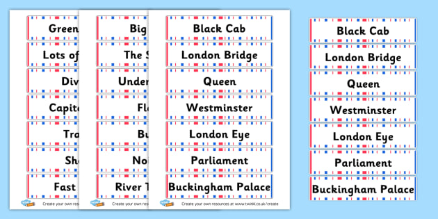 London - display lettering