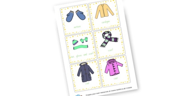 Clothes Cards (teacher made)