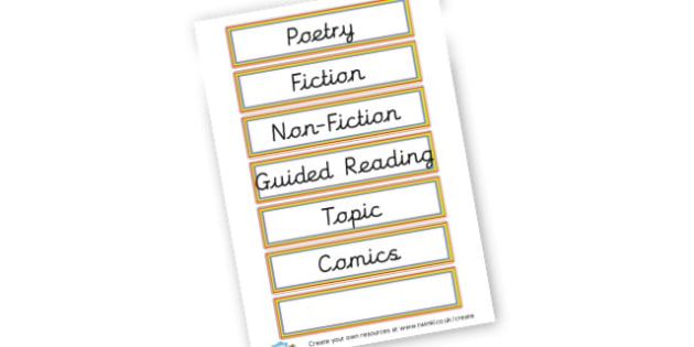 Book Labels (teacher made)