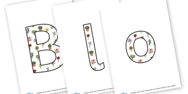 Blooming Marvellous - display lettering