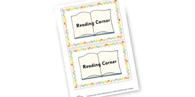 Reading Corner Signs