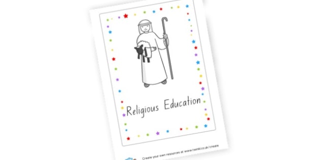 Religious Education Book Cover (teacher made)