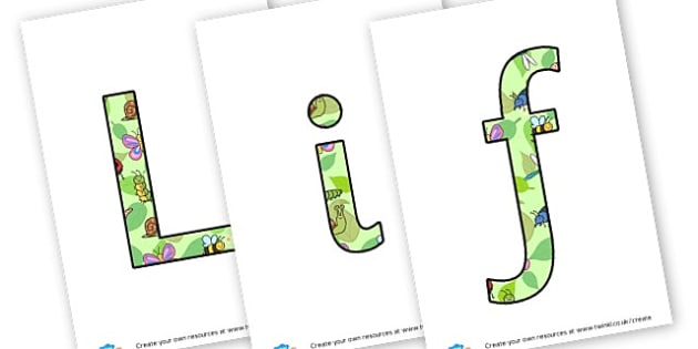 Life cycles lettering - display lettering (teacher made)