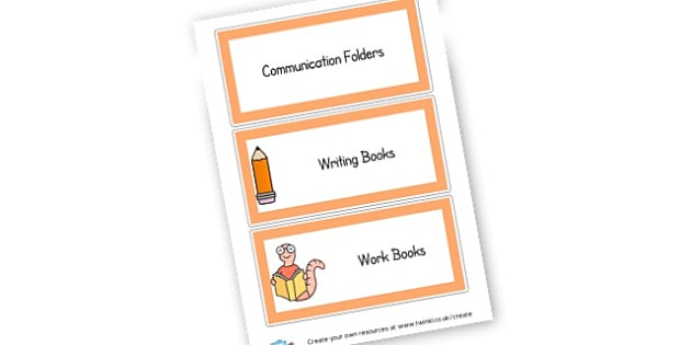 Drawer Labels (teacher made)