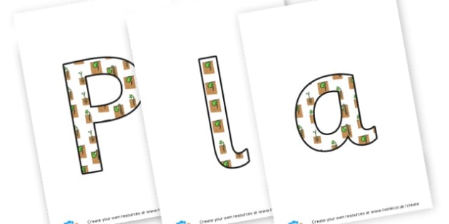Plants - display lettering (teacher made)
