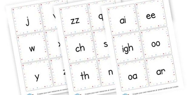 Phase 3 Flash Cards Large Writing (teacher made)