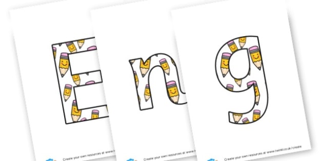 English Learning Wall - Display Lettering (Teacher-Made)