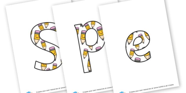 Spelling Display Lettering (teacher made)