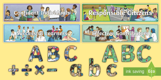 The Four Capacities Whole School Display Pack (teacher made)