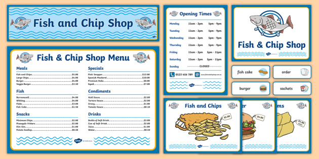 Fish And Chip Shop Display Pack (teacher made)