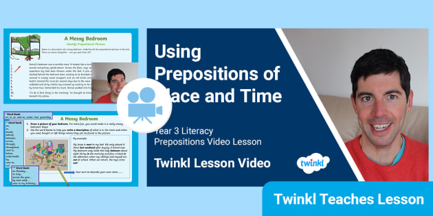 FREE! - Year 3 (Ages 7-8) Prepositions Video Lesson