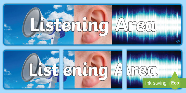 👉 Listening Area Photo Display Banner (teacher made)
