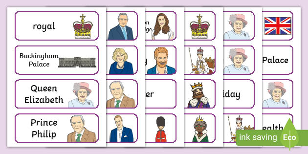 Royal Family Topic Cards (teacher made)