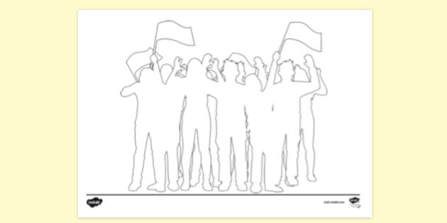 FREE! - Protest Colouring Sheet (teacher made)