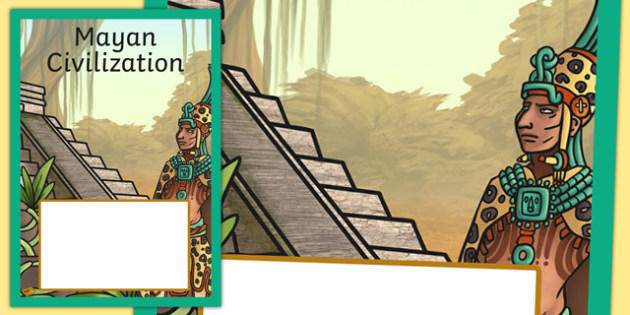 Maya Civilization Book Cover (teacher made)