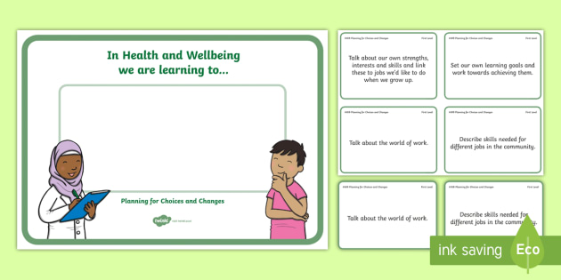 'We Are Learning To' First Level HWB Planning for Choices and Changes ...