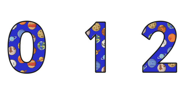 FREE! - The Earth And Beyond Small Display Numbers
