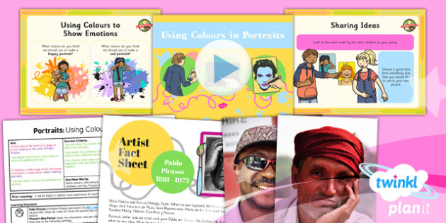 Art: Portraits: Using Colours in Portraits KS1 Lesson Pack 2