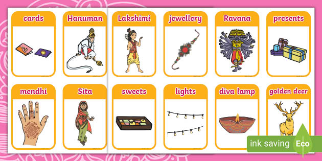 Diwali Flashcards (teacher made)