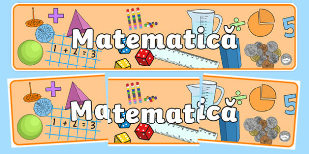 Matematică - Banner (teacher made)