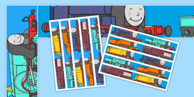Talking Steam Train Themed Display Borders
