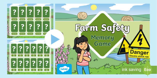 Farm Safety Memory Game PowerPoint (teacher made)