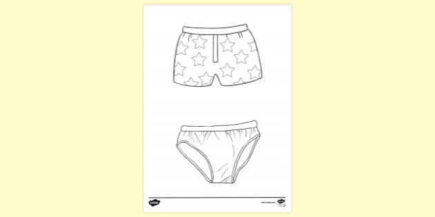 FREE! - Pants Colouring Sheet | Colouring Sheets