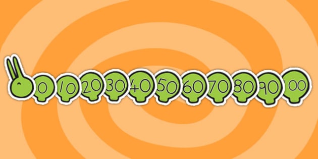 FREE! - Counting In 10s On Caterpillars (teacher made)