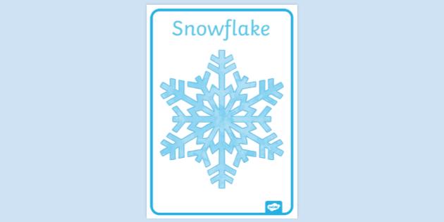 FREE! - Snowflake Display Poster | Display Posters