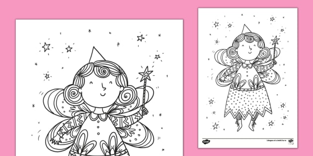 Aprólékos Tündér Színező - Nyomtatható Anyag - Twinkl