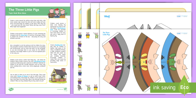 The Three Little Pigs Hook Ideas and Resource Pack