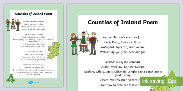 Irish Counties | County Poem | Twinkl (Teacher-Made)