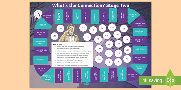 What's the Connection? Year 4 Board Game (teacher made)