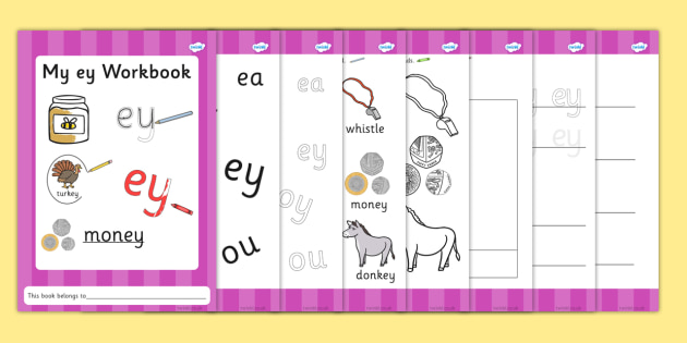 Phase 5 'ey' Grapheme Workbook (teacher made)