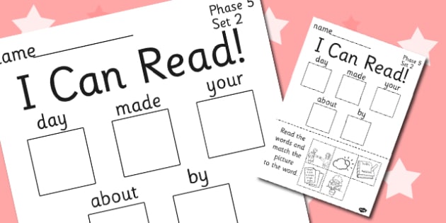 I Can Read Phase 5 Set 2 Words Worksheet / Worksheet