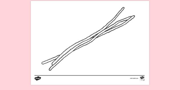 FREE! - Long Pipe Cleaner Colouring | Colouring Sheets