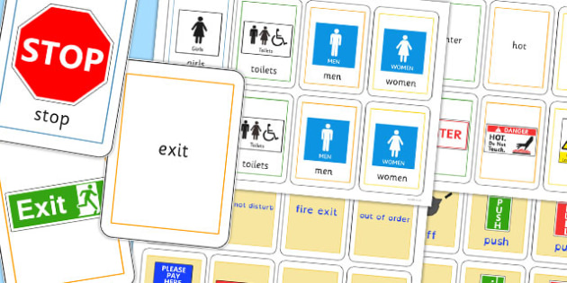 Words Around You Playing Cards Functional Words