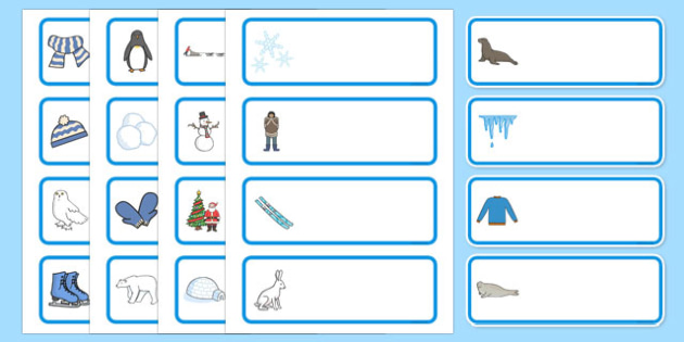 Editable Drawer - Peg - Name Labels (Winter)