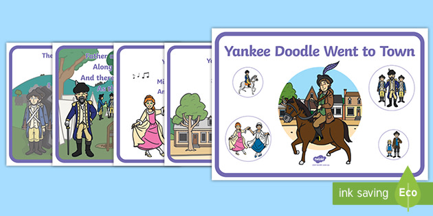 Yankee Doodle Went to Town Nursery Story Sequencing Posters