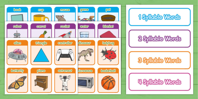 Syllable Games For 3rd Grade