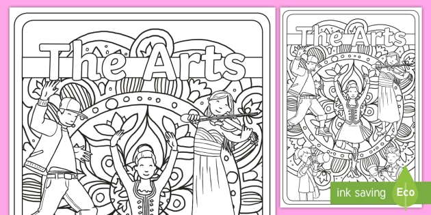 The Arts Mindfulness Colouring Book Cover (teacher made)
