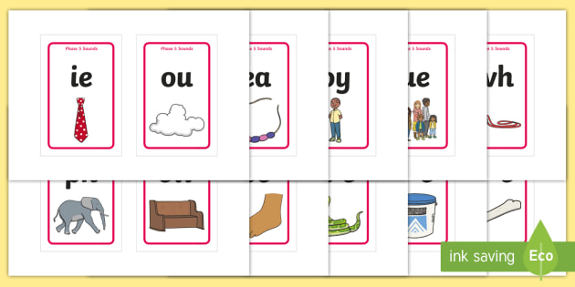 Phase 5 Sounds Individual Prompt Frame (teacher made)