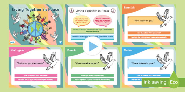 Living Together in Peace – PowerPoint (PYP) (teacher made)