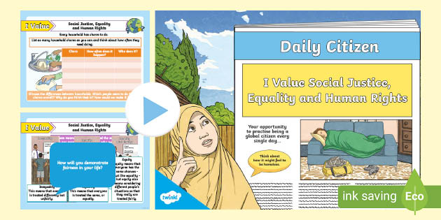 Daily Citizen UKS2 I Value Social Justice, Equality and Human Rights