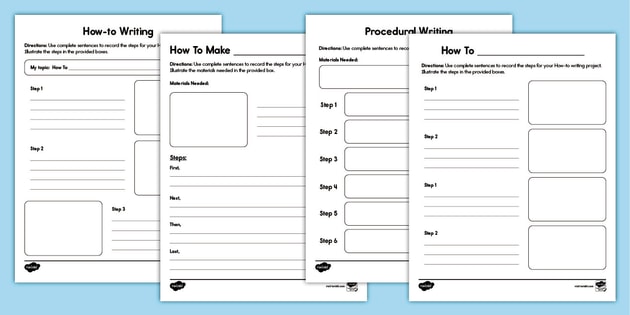 How-to Writing Page Organizers and Templates (teacher made)