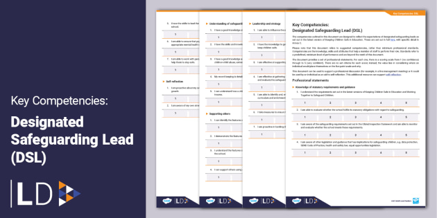 Key Competencies: Designated Safeguarding Lead - leaders
