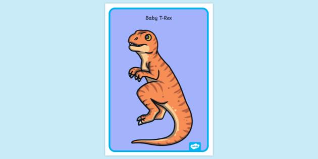 Baby T-Rex Poster | Display | Primary Resources